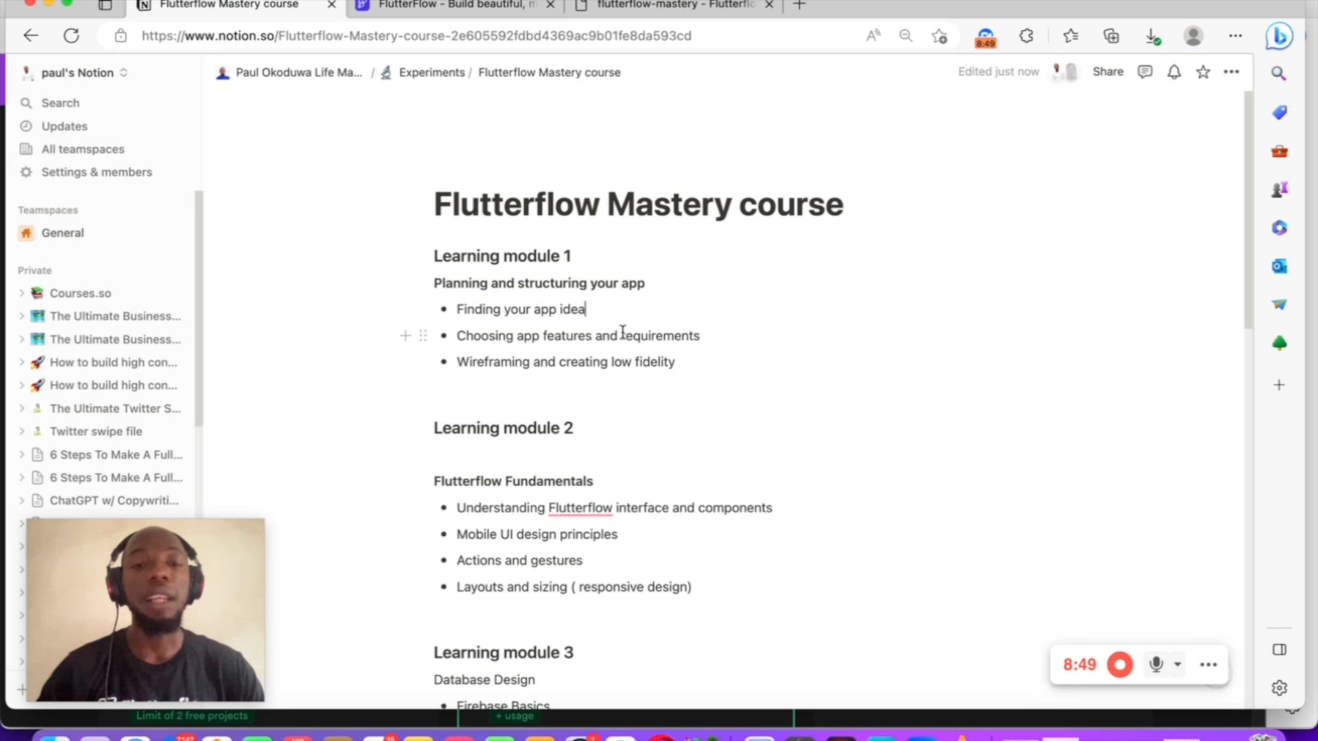Flutterflow Mastery Course